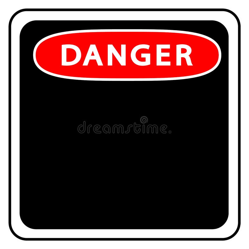 Danger Sign.vector Illustration. Stock Vector - Illustration of ...