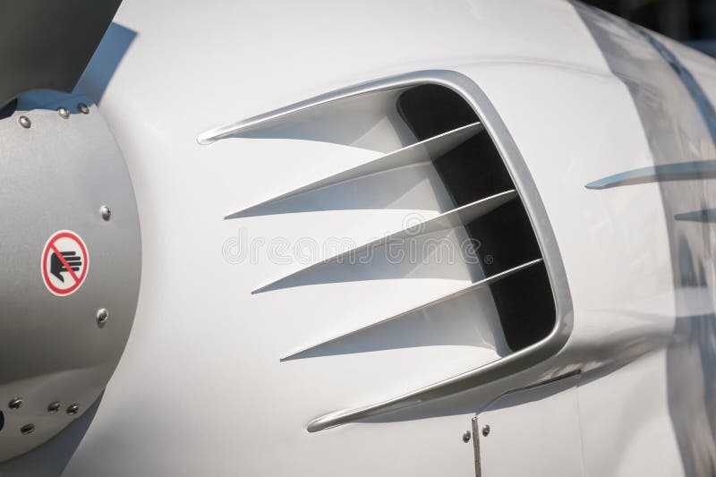 Danger sign stock image. Image of intake, airplanes, inlet - 44949273