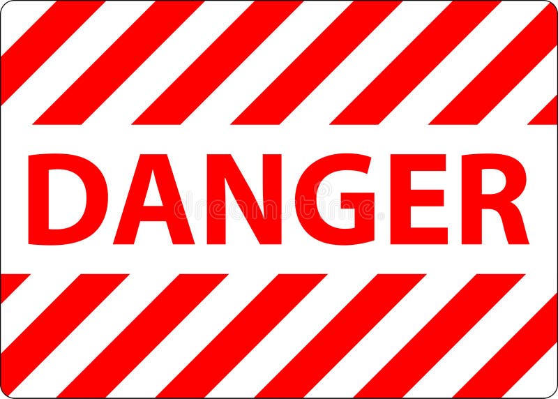 Danger Sign Do Not Climb Tower on White Background Stock Vector ...