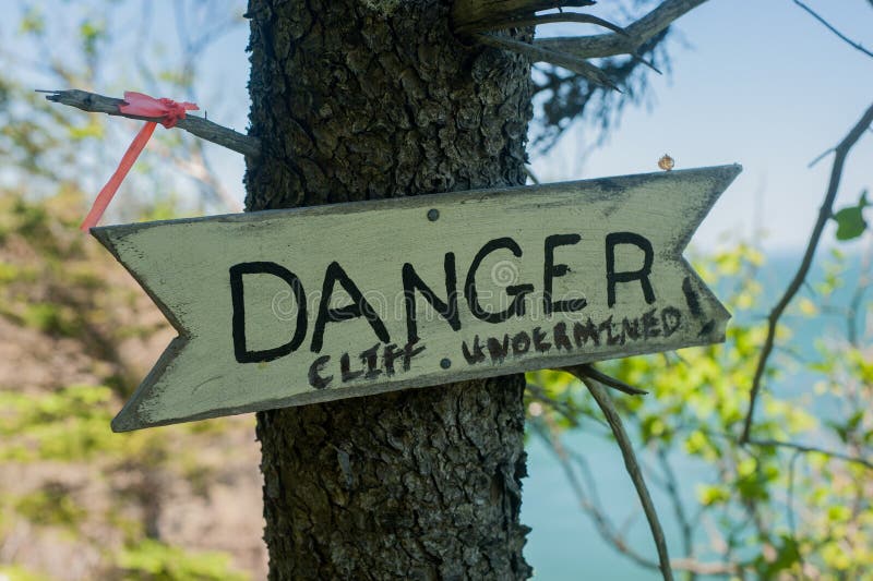 Danger sign stock photo. Image of attention, paint, dangerous - 98042528