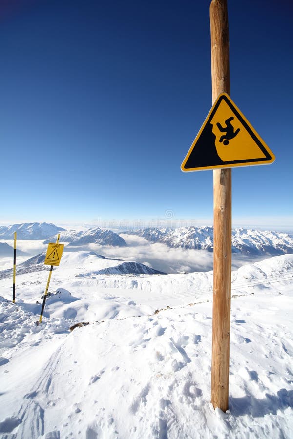 Danger Sign, at Your Own Risk Stock Image - Image of extreme, north ...