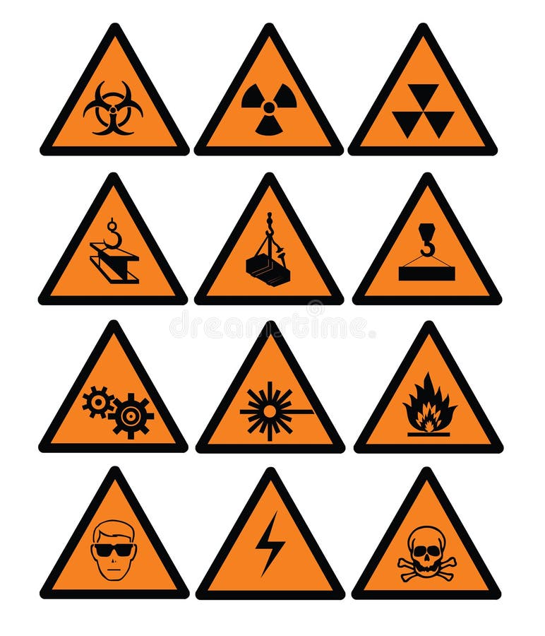 Danger signs stock vector. Illustration of industrial - 10767159