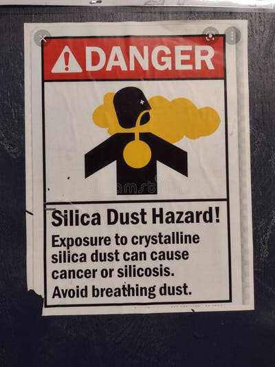 Danger, Silica Dust Hazard, Crystalline Silica Dust Exposure Sign, NYC ... Danger, Silica Dust Hazard, Crystalline Silica Dust Exposure Sign, NYC ...