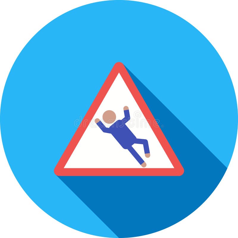 Danger of Slipping stock vector. Illustration of design - 83634971
