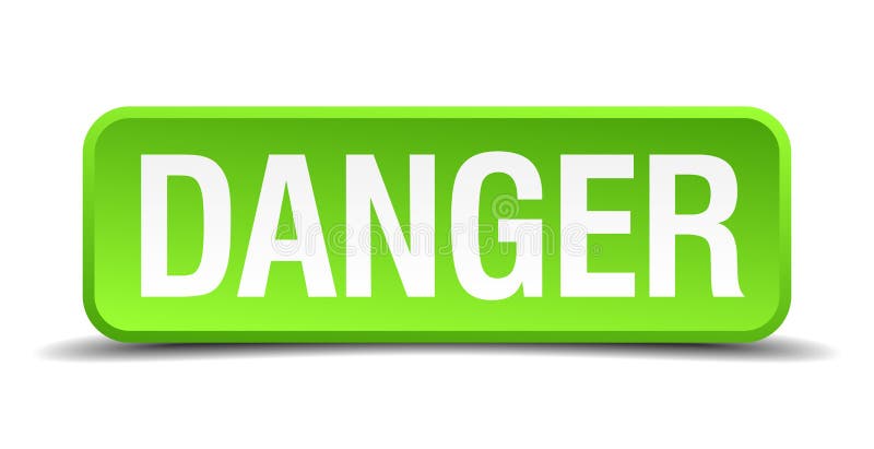 Danger button stock vector. Illustration of push, label - 121046129