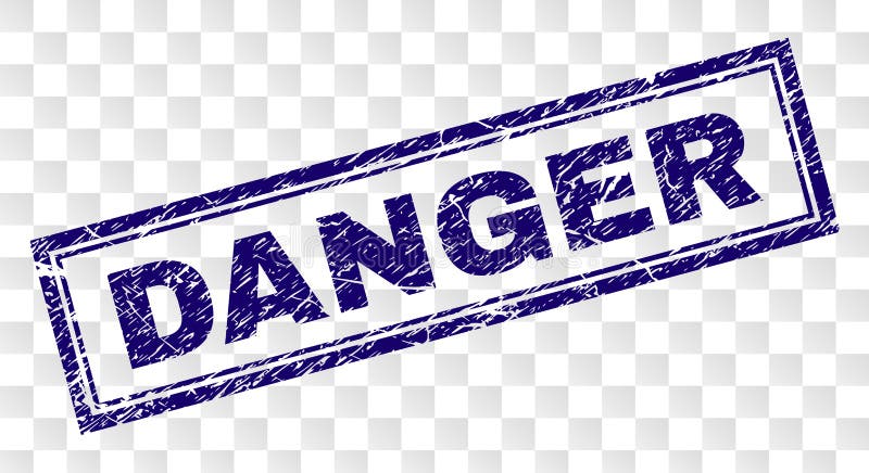 Scratched DANGER Rectangle Stamp Stock Vector - Illustration of frame ...