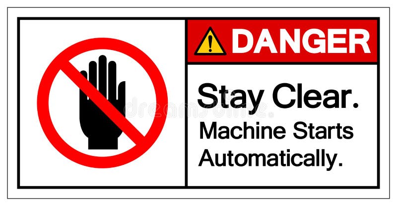 Danger Machine Waiting Repair Tag Symbol Sign,Vector Illustration ...