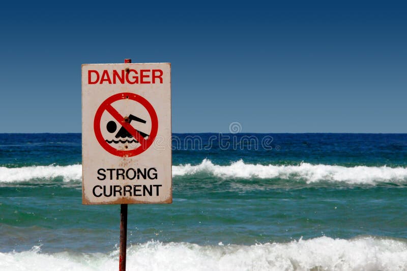 Danger Strong Current stock photo. Image of strong, waves - 19574334