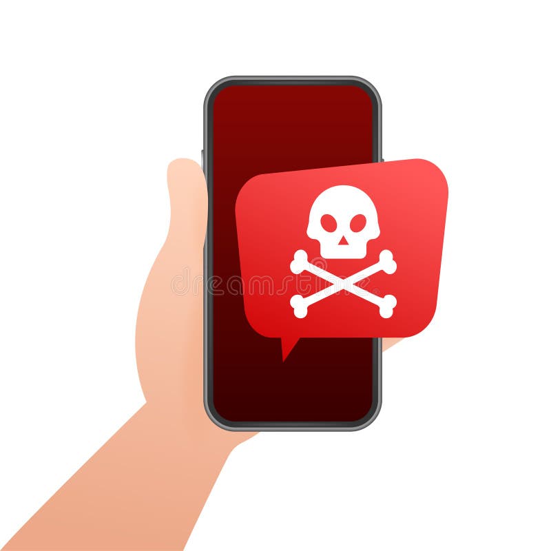 Danger Symbol Vector Illustration. Virus Protection. Computer Virus ...