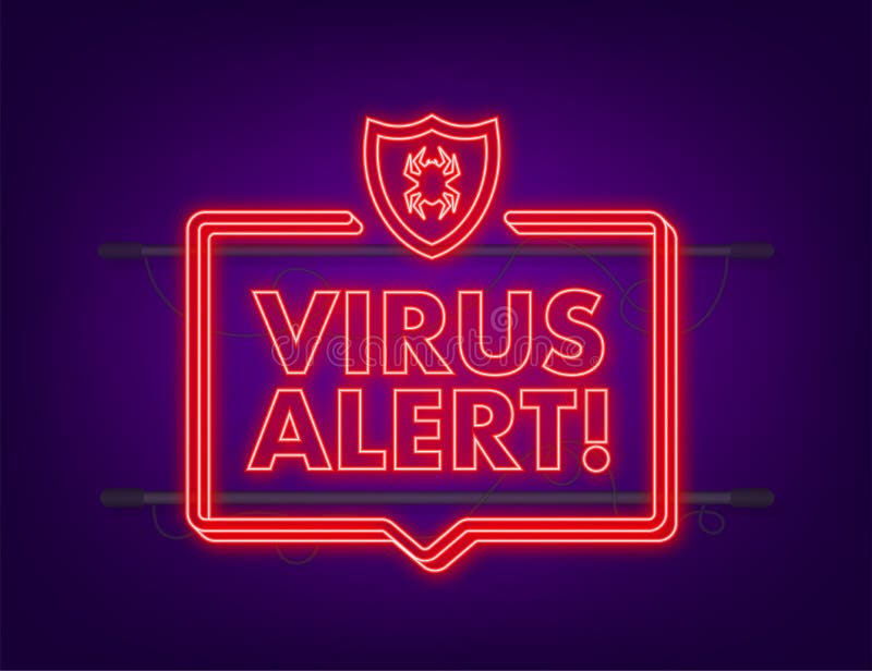 Danger Symbol Vector Illustration. Virus Protection. Computer Virus ...