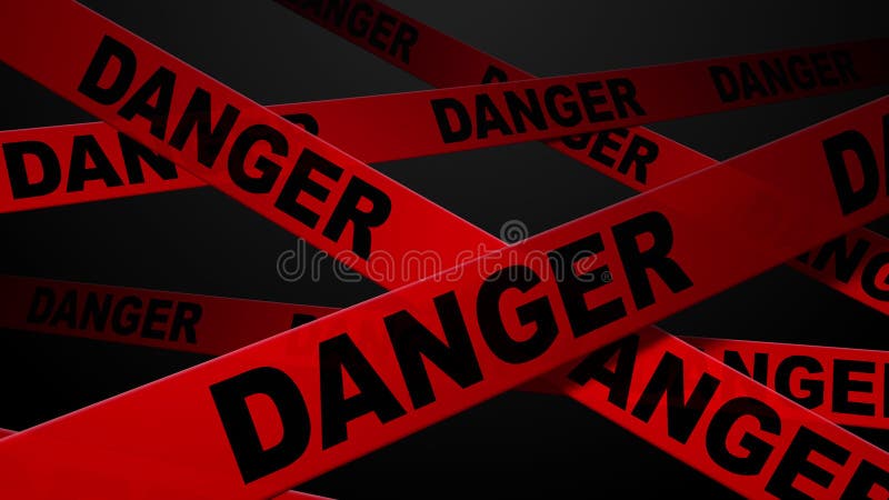 Warning Tape Animation on Black Stock Footage - Video of yellow ...