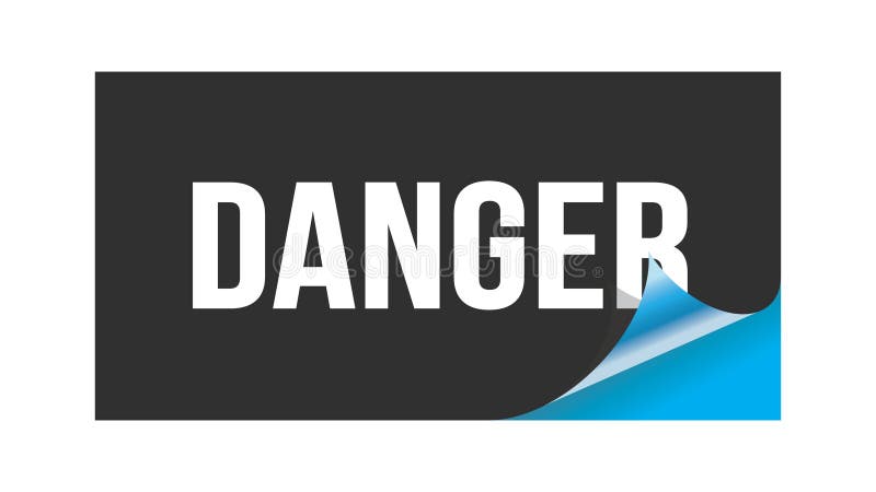 DANGER Text Written on Orange-black Stamp Sign Stock Illustration ...