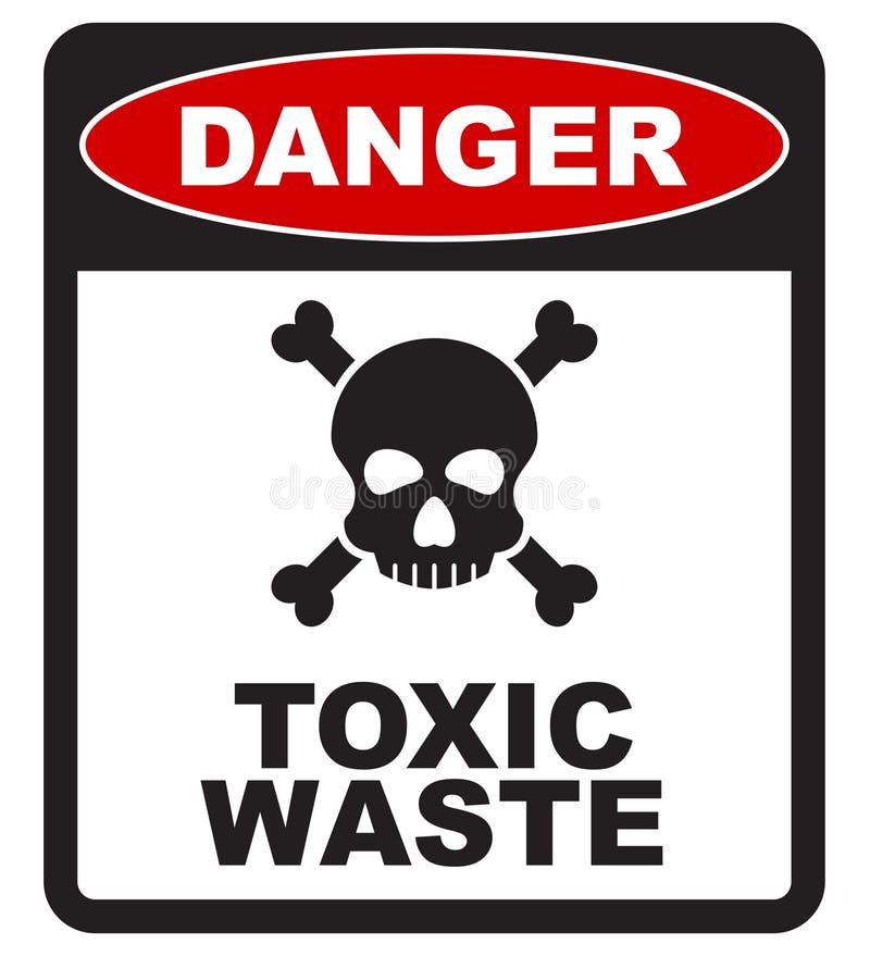 Danger, Toxic Sign Skull Icon. Warning Skull Symbol Stock Vector ...