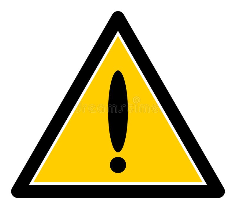 Danger Triangle Blank Traffic Road Sign, Vector Illustration, Isolate ...