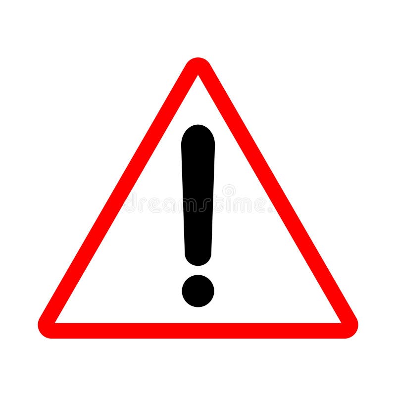 Danger Triangle Sign Exclamation Mark Inside Stock Vector ...