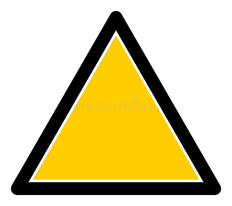 Danger Triangle Template Vector Icon Illustration Stock Vector ...