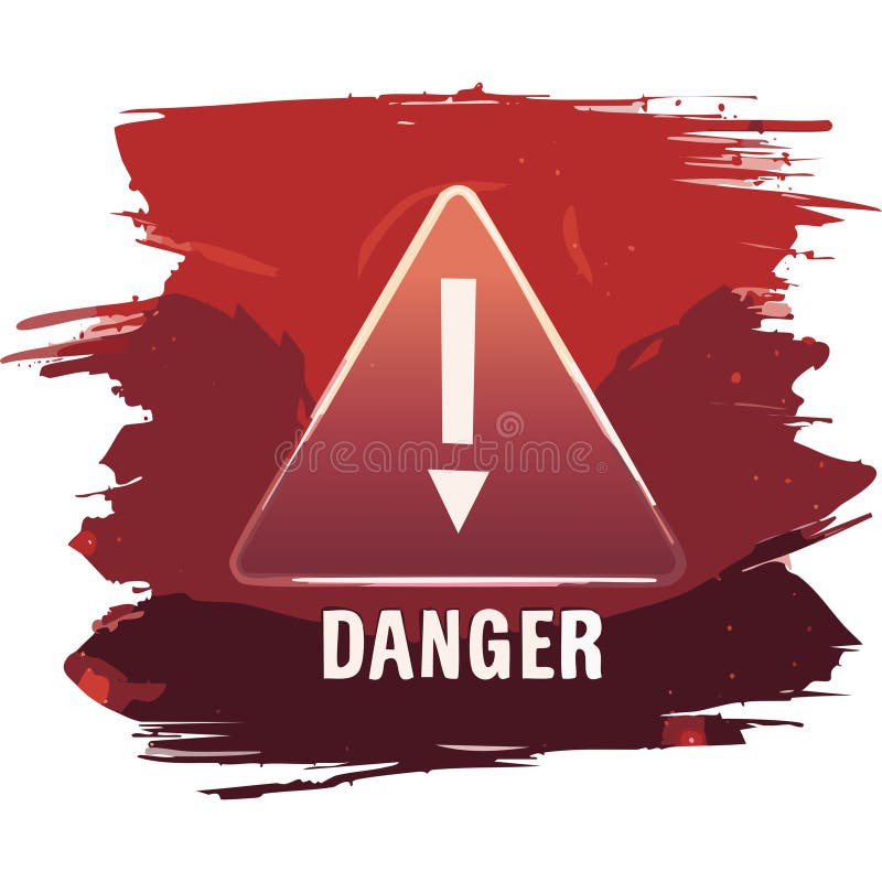 Danger Triangular Warning Sign with a Bold Exclamation Stock ...