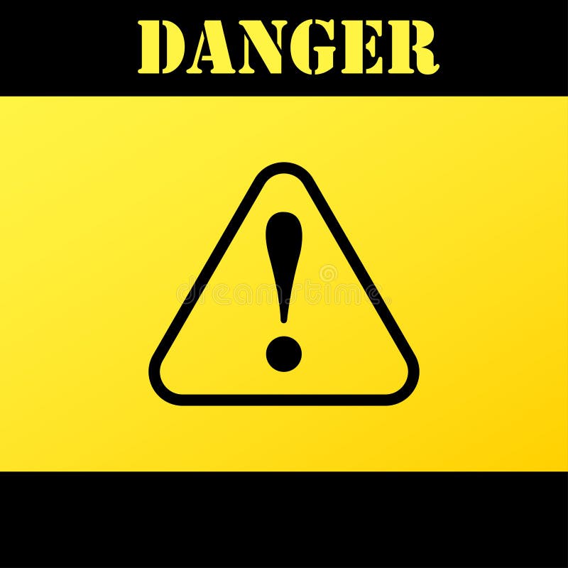 Danger-warning-attention Sign. Vector Illustration. Stock Vector ...