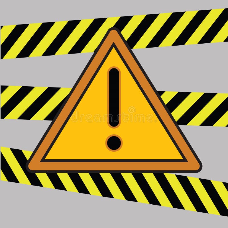 Danger warning sign stock illustration. Illustration of banner - 34387627