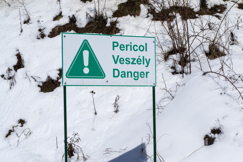 Dangerous area stock image. Image of landscape, environment - 218456359