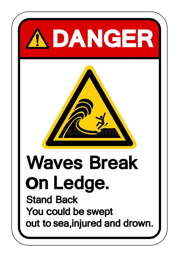 Danger Do Not Stand Here Symbol Sign,Vector Illustration, Isolated on ...