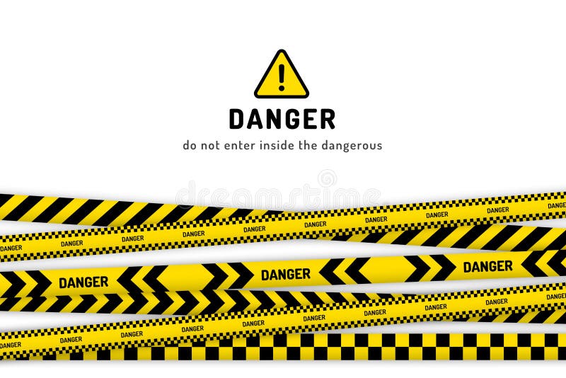 Danger website page stock vector. Illustration of criminal - 98184393
