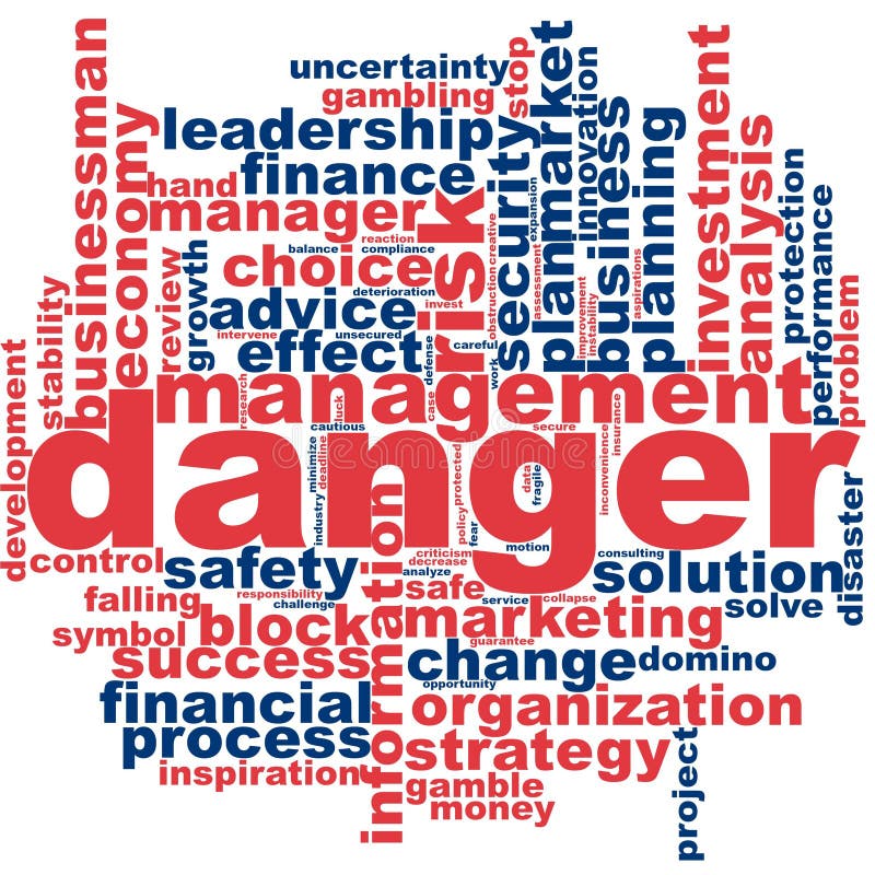 Risk Danger Safety Security Word Collage Stock Illustration ...