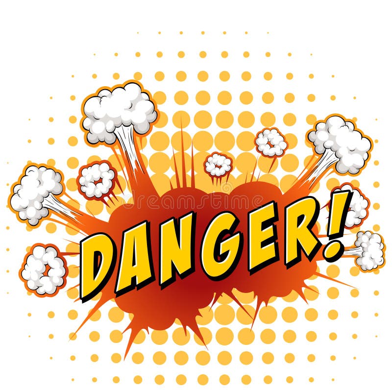 Danger of Explosion stock vector. Illustration of vector - 83575748