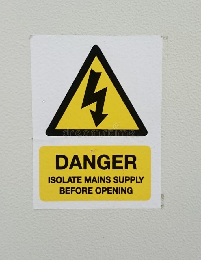 Danger stock photo. Image of yellow, electricity, warning - 47997422