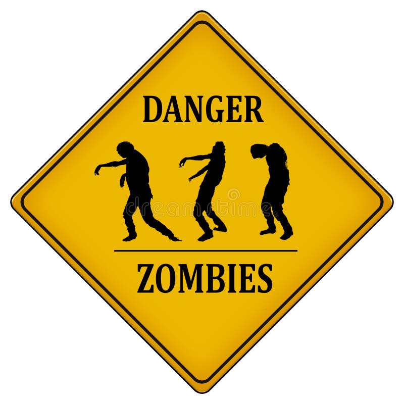 Danger zombies stock illustration. Illustration of dramatic - 81141687