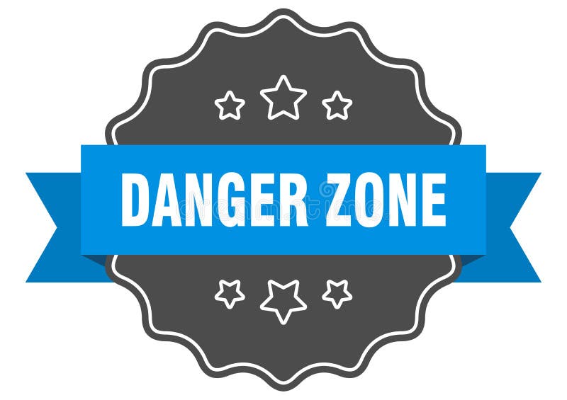 Danger Zone Label. Danger Zone Isolated Seal. Sticker. Sign Stock ...