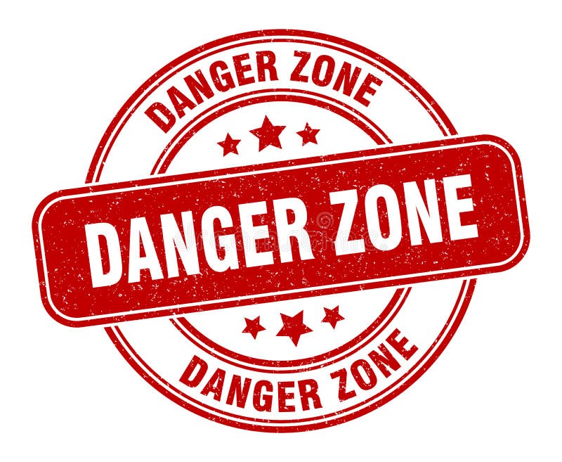 Danger Zone Stamp. Danger Zone Label. Round Grunge Sign Stock Vector ...