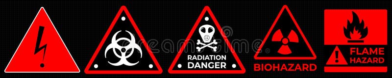 Danger zone warning frame stock illustration. Illustration of game ...