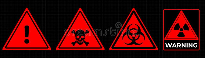 Danger zone warning frame stock illustration. Illustration of dashboard ...