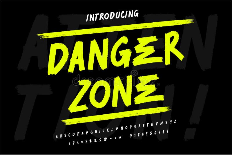 Warning Typeface Stock Illustrations – 1,493 Warning Typeface Stock ...