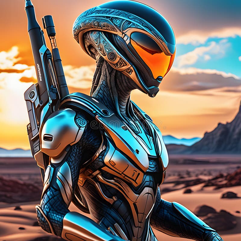 Dangerous Aliens, AI-Generatet Stock Illustration - Illustration of ...