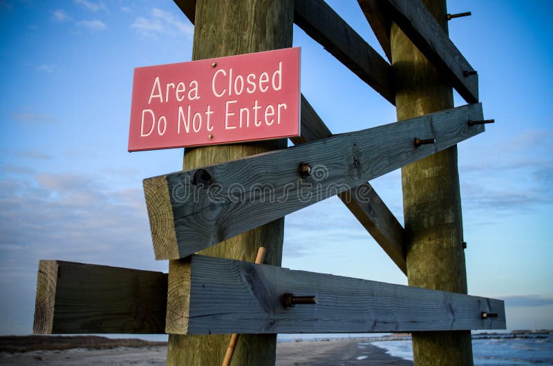Area closed sign stock photo. Image of dangerous, entrance - 37540288