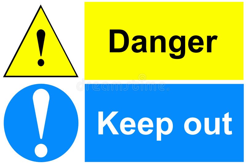 Danger keep out sign stock illustration. Illustration of enter - 235445293