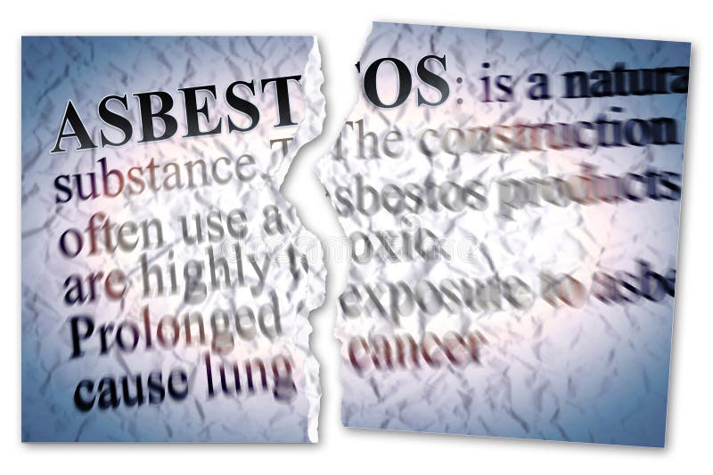 DANGEROUS ASBESTOS DEFINITION - Freedom from Asbestos Concept Stock ...