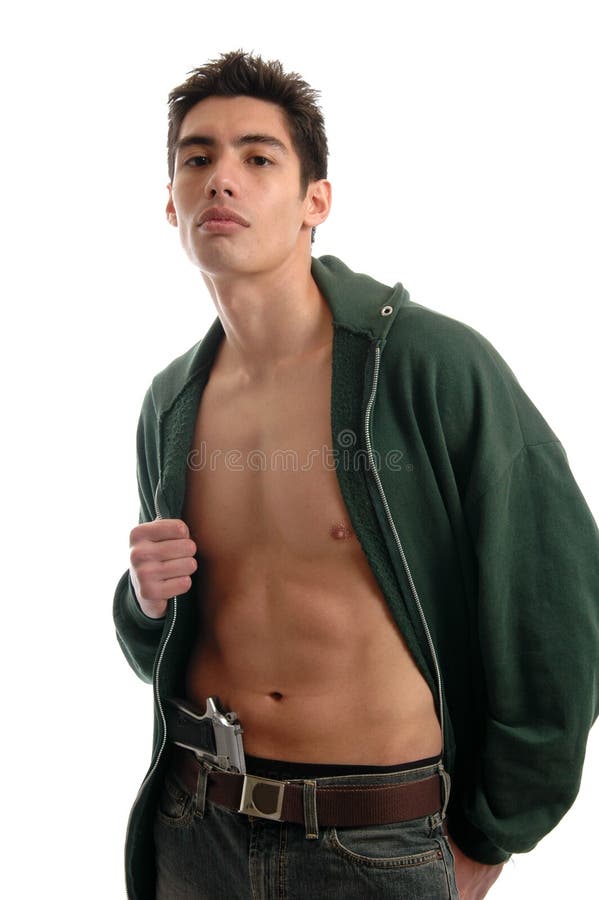 Dangerous Attitude stock photo. Image of shirt, crook - 3952616