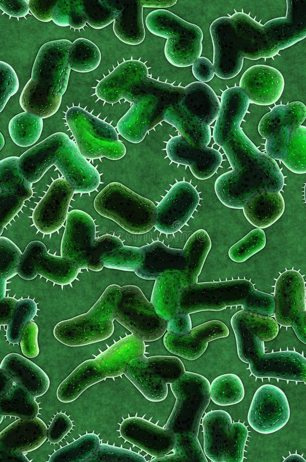 Colony of Dangerous Bacteria Stock Illustration - Illustration of ...