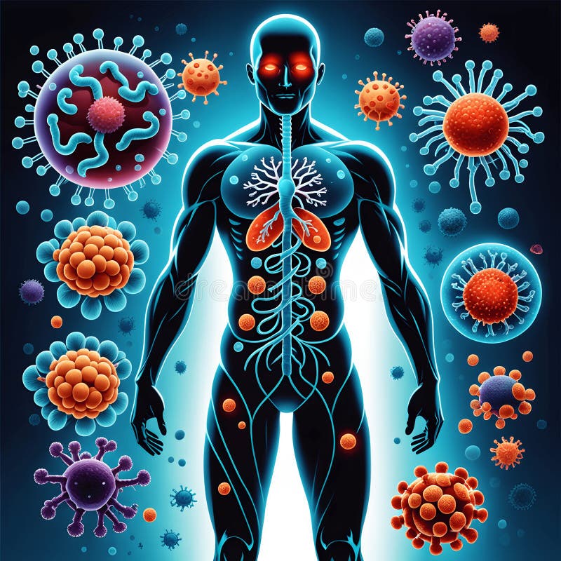 Dangerous Bacteria, AI-Generatet Stock Illustration - Illustration of ...