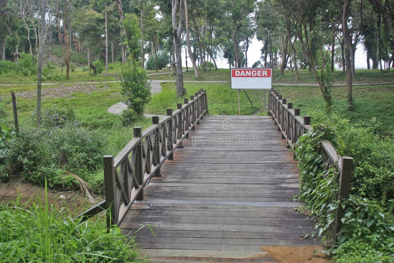 Dangerous bridge stock photo. Image of overgrown, grass - 17559080