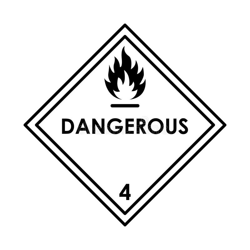 Attention Dangerous Yellow Elements Set. Warning Signs Stock Vector ...