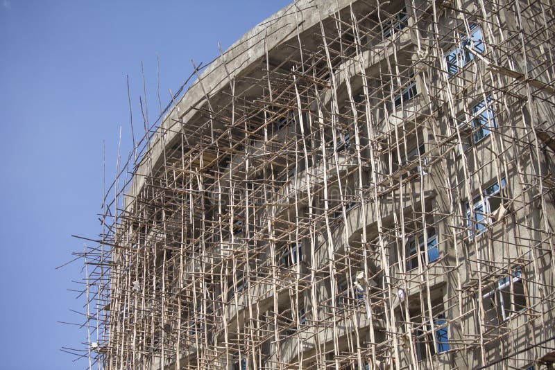 Dangerous construction stock photo. Image of twigs, country - 47214724