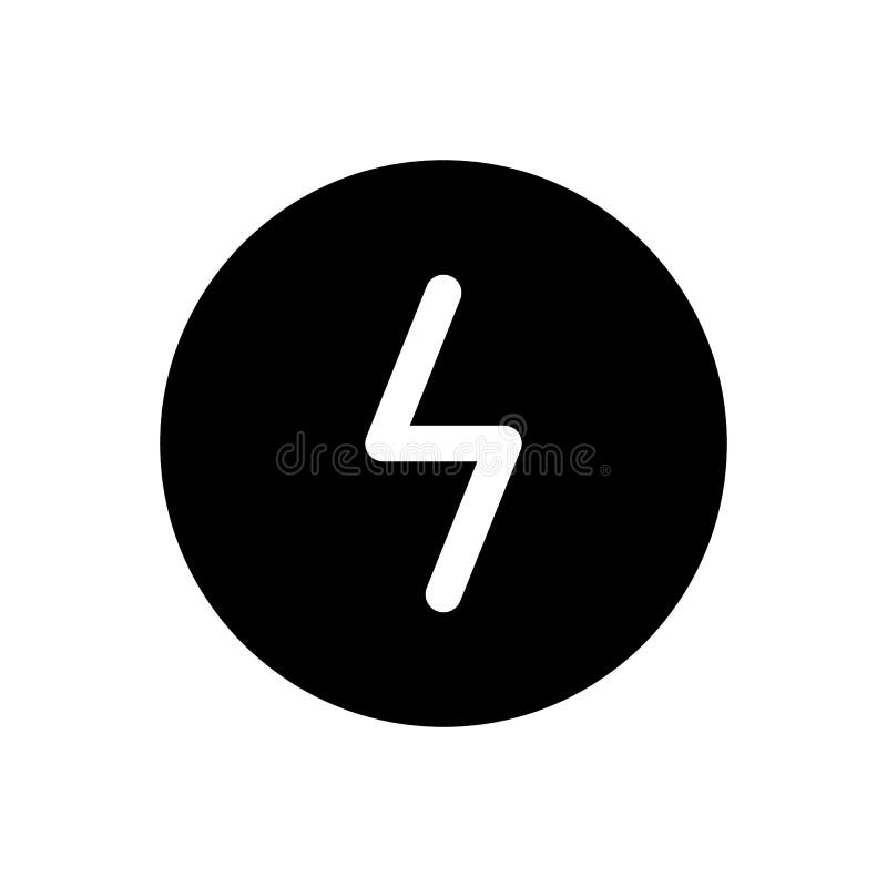 Dangerous Current Black Glyph Ui Icon Stock Vector - Illustration of ...