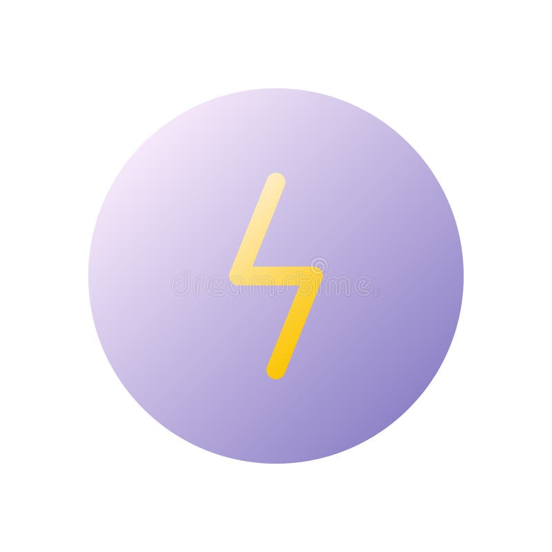 Dangerous Current Flat Gradient Two-color Ui Icon Stock Vector ...