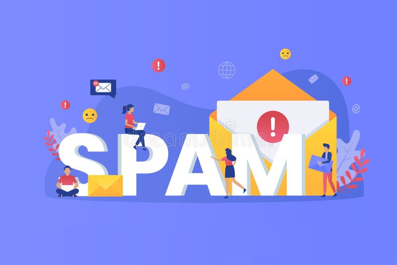 Email Spam Layout Stock Illustrations – 443 Email Spam Layout Stock ...