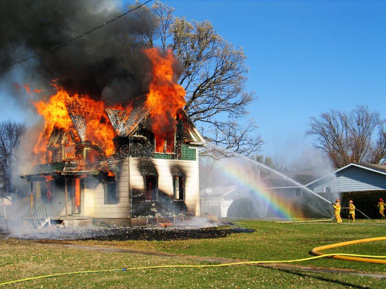 Dangerous Fire Being Controled Stock Photo - Image of flame, burn: 2450222