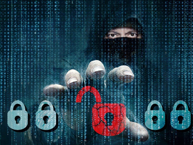 Dangerous Hacker Stealing Data -concept Stock Image - Image of color ...